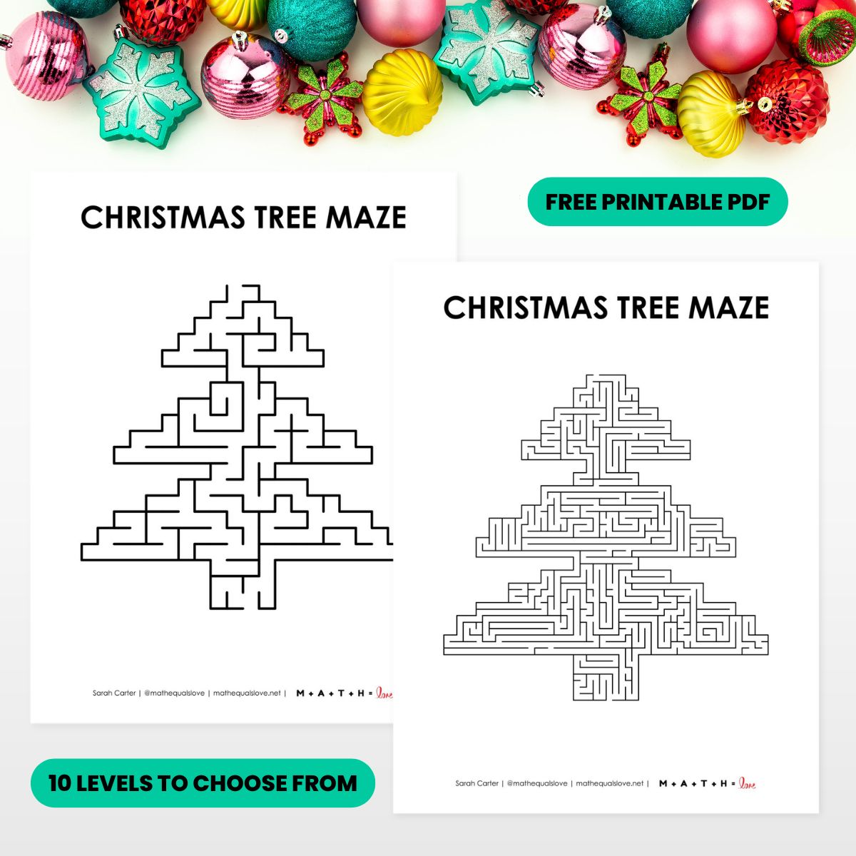 Christmas Tree Maze [FREE Printable PDF]