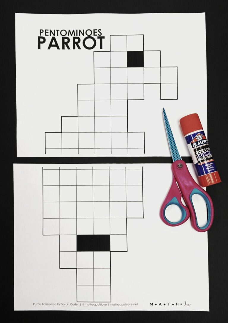 Pentominoes Parrot Puzzle | Math = Love