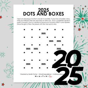 Dots Game Printable | Math = Love