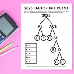 2025 Factor Tree Puzzle | Math = Love