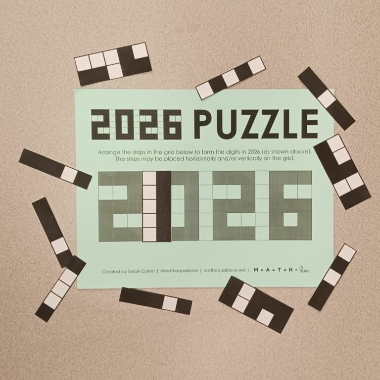 New Year's Puzzles | Math = Love