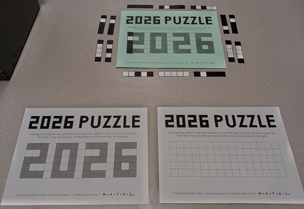 2026 Yearly Digit Grid Puzzle [Free Printable PDF]