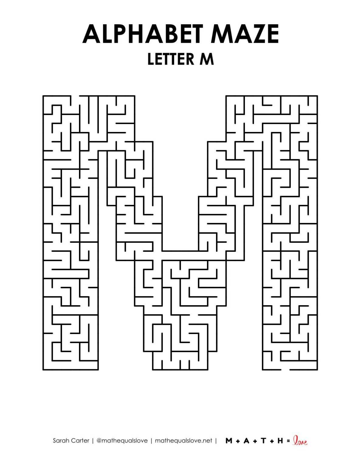 Alphabet Mazes Printable [Free PDF Download]