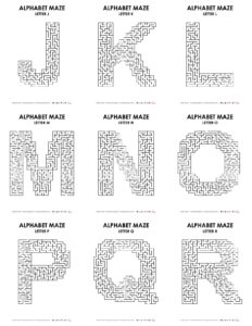 Alphabet Mazes Printable [Free PDF Download]
