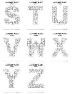 Alphabet Mazes Printable [Free PDF Download]