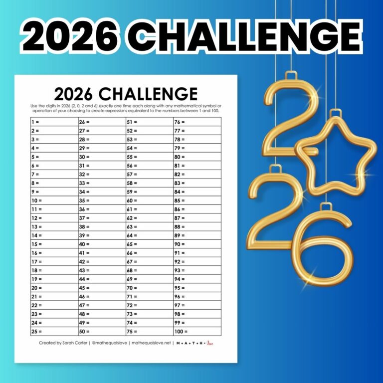 Number Challenges | Math = Love