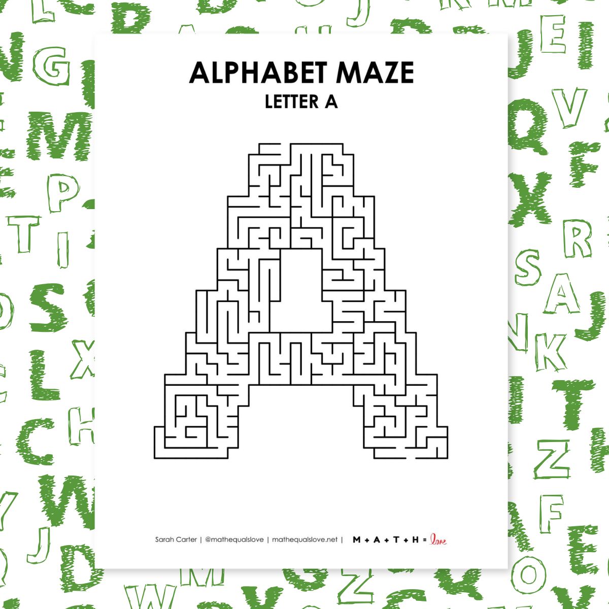 Alphabet Mazes Printable [Free PDF Download]