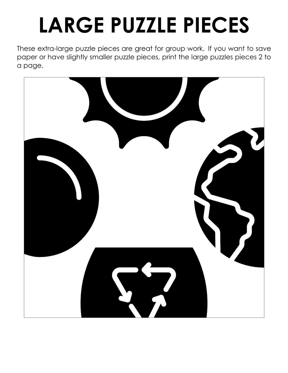 Earth Day Square Edge Matching Puzzle | Math = Love