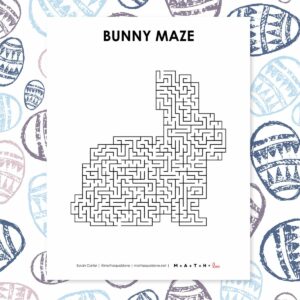 Easter Bunny Maze Printable | Math = Love