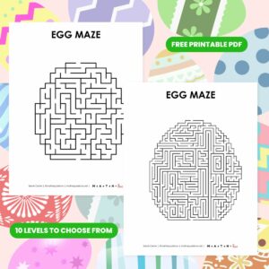 Easter Egg Maze Printable | Math = Love