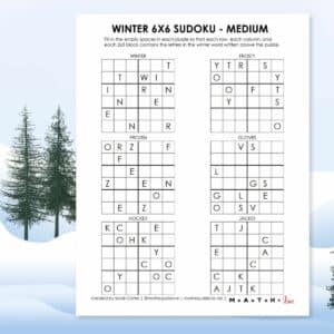 Winter Math Activities and Puzzles | Math = Love