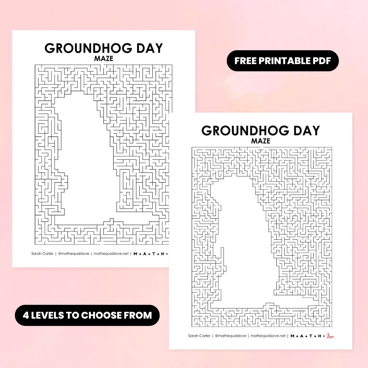 Groundhog Day Maze | Math = Love