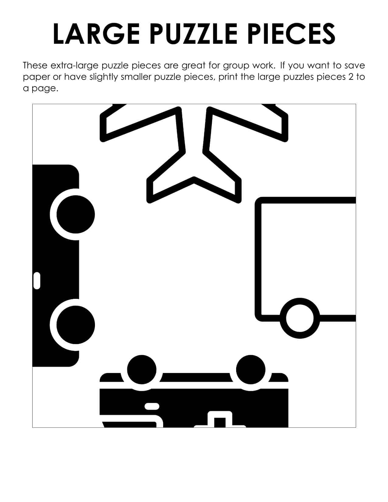 Vehicles Square Edge Matching Puzzle | Math = Love