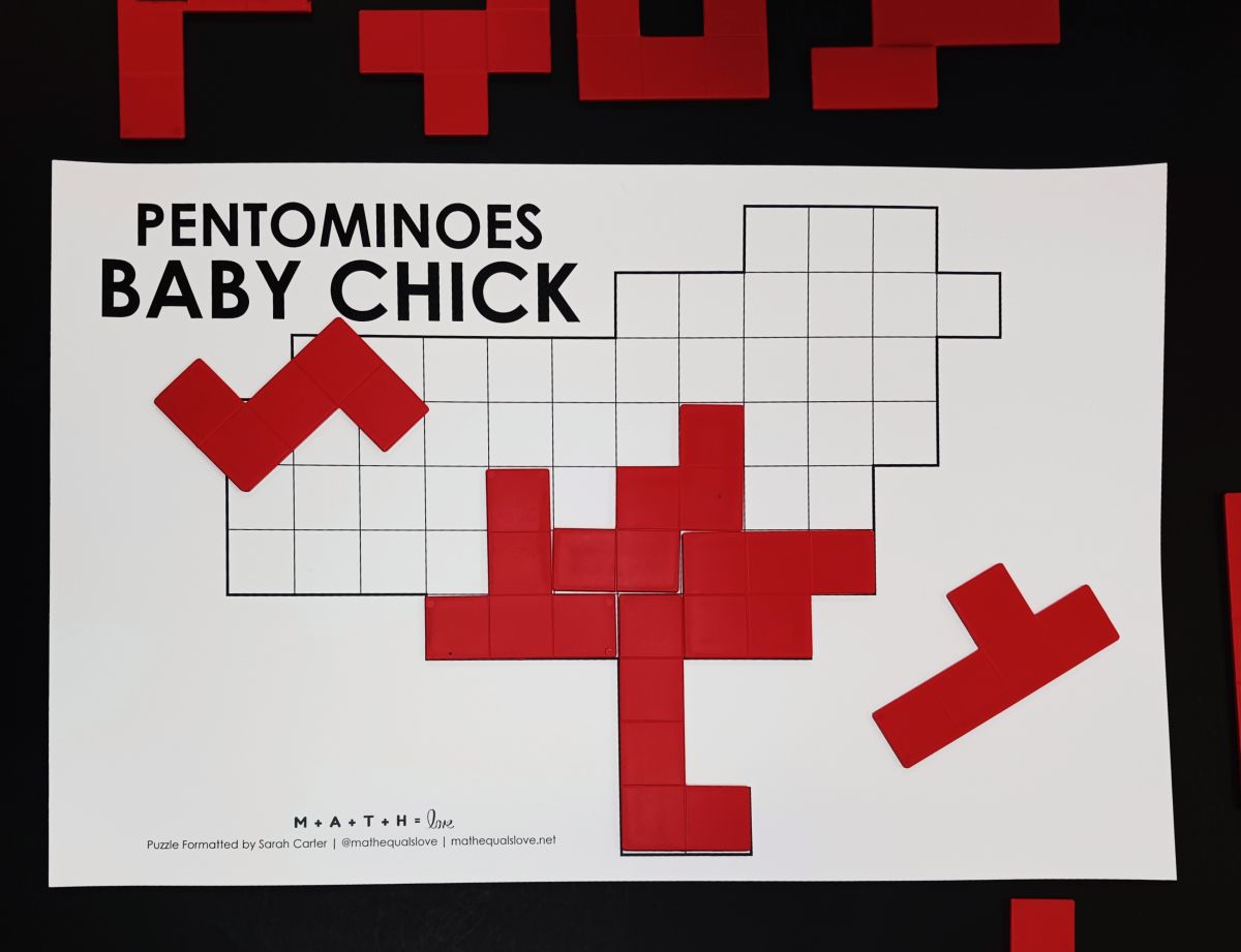 Pentominoes Baby Chick Puzzle | Math = Love