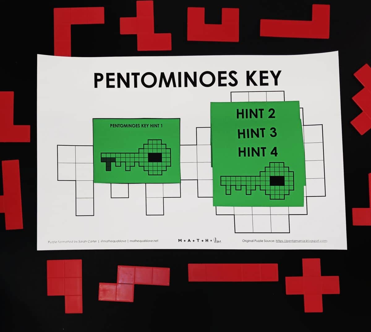 Pentominoes Key Puzzle | Math = Love