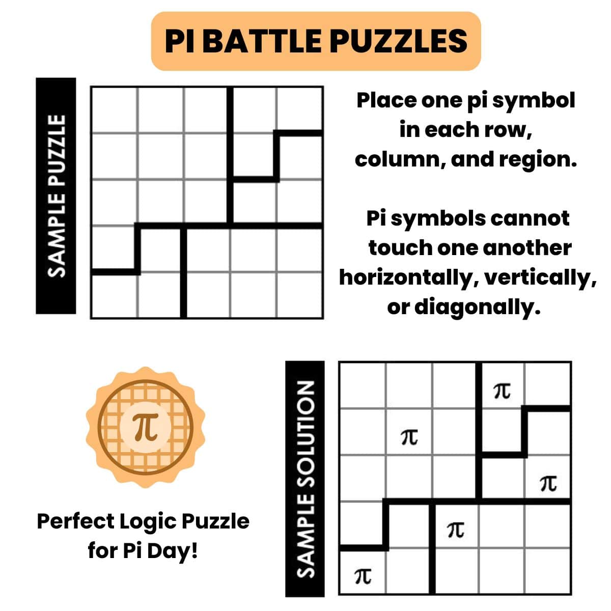 Pi Battle Logic Puzzles | Math = Love