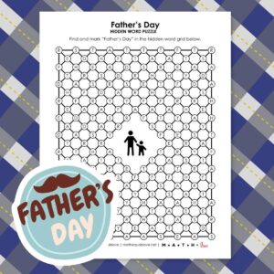 Free Printable Father's Day Activities and Puzzles (PDF)