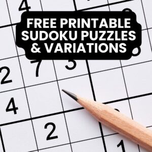 Beginner Sudoku 6x6 Printable Puzzles (PDF)