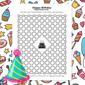 Birthday Logic Puzzles and Activities | Math = Love