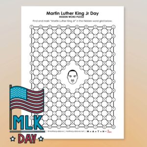 Martin Luther King Day Puzzles and Activities | Math = Love