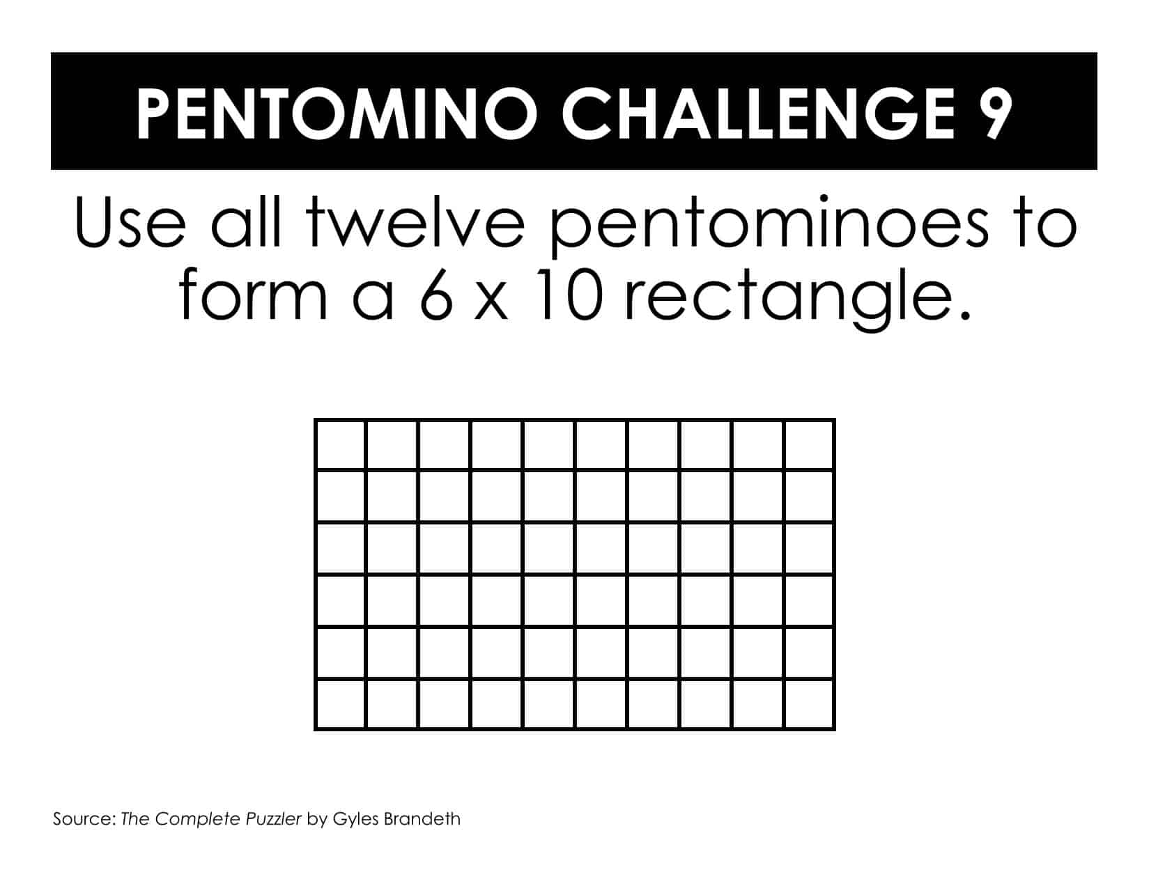 Pentominoes Puzzle Collection | Math = Love