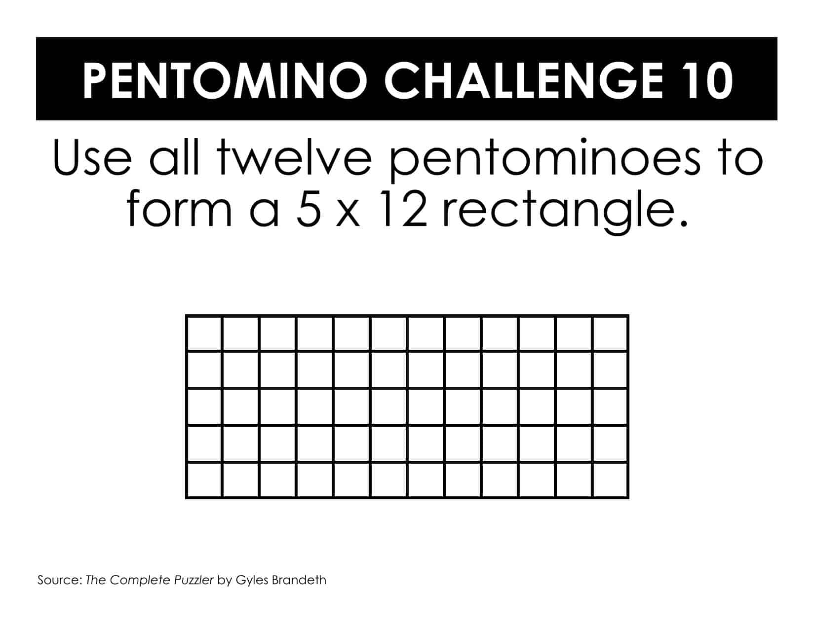 Pentominoes Puzzle Collection | Math = Love