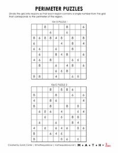 Perimeter Puzzles | Math = Love