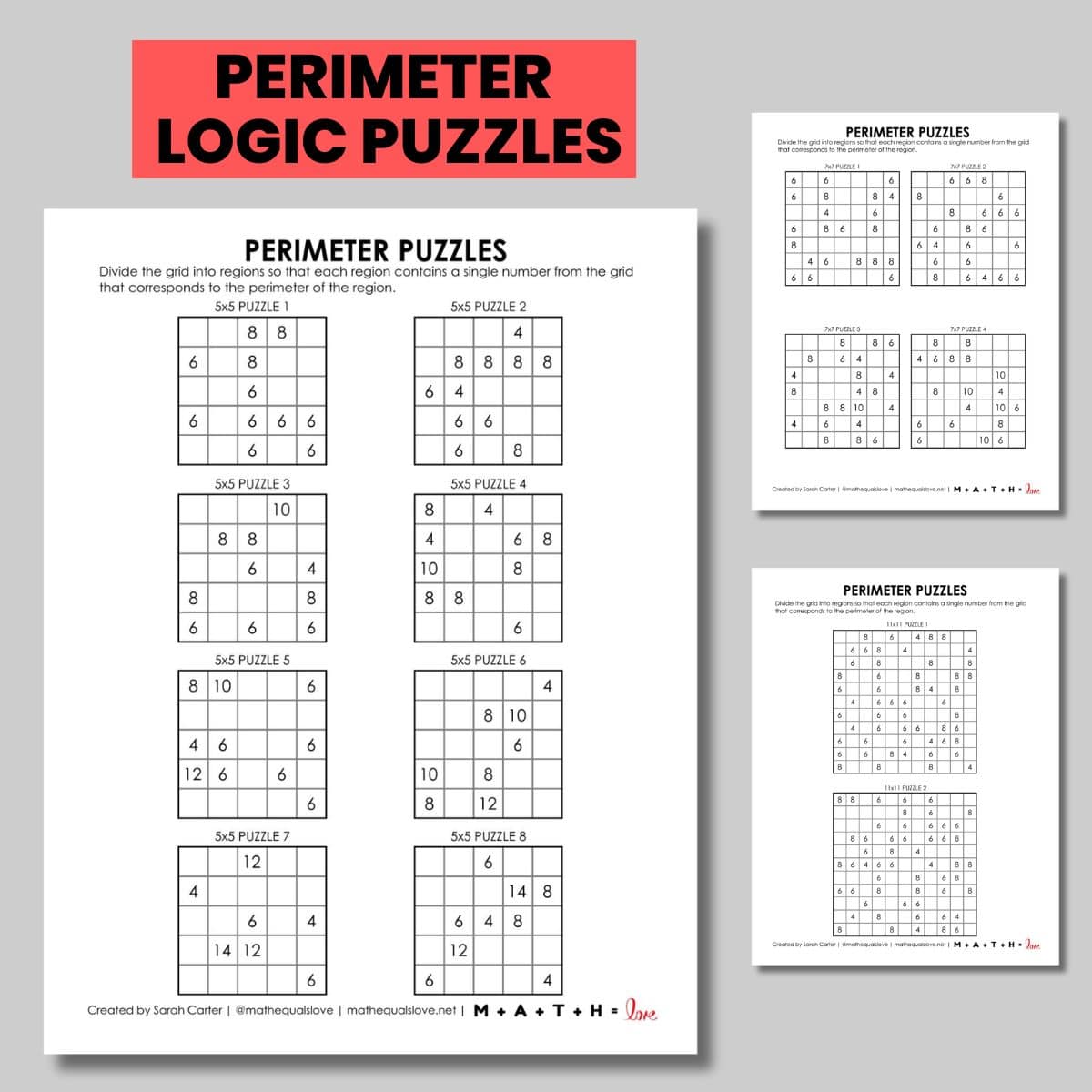 Perimeter Puzzles | Math = Love