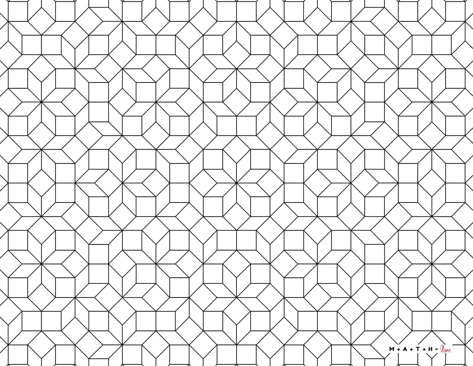 FREE Printable Geometric Coloring Pages (PDF)