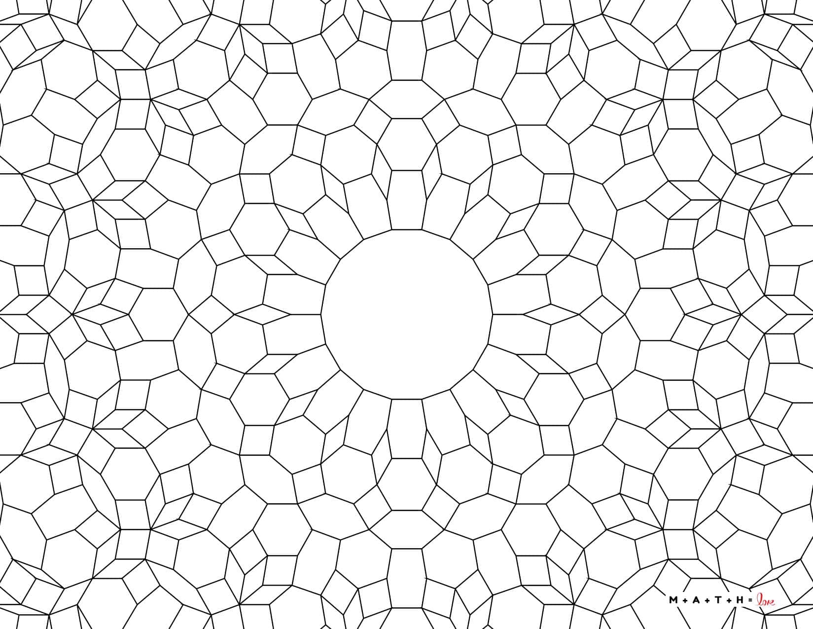 FREE Printable Geometric Coloring Pages (PDF)