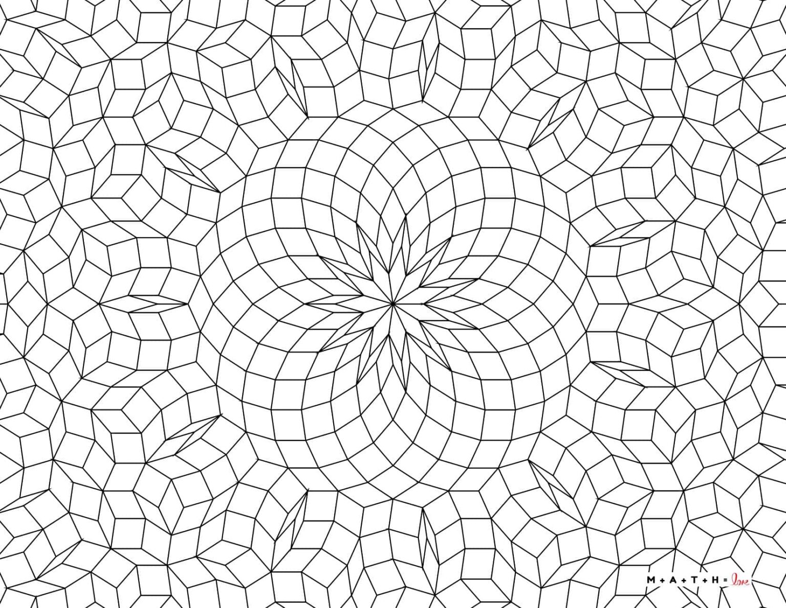 FREE Printable Geometric Coloring Pages (PDF)