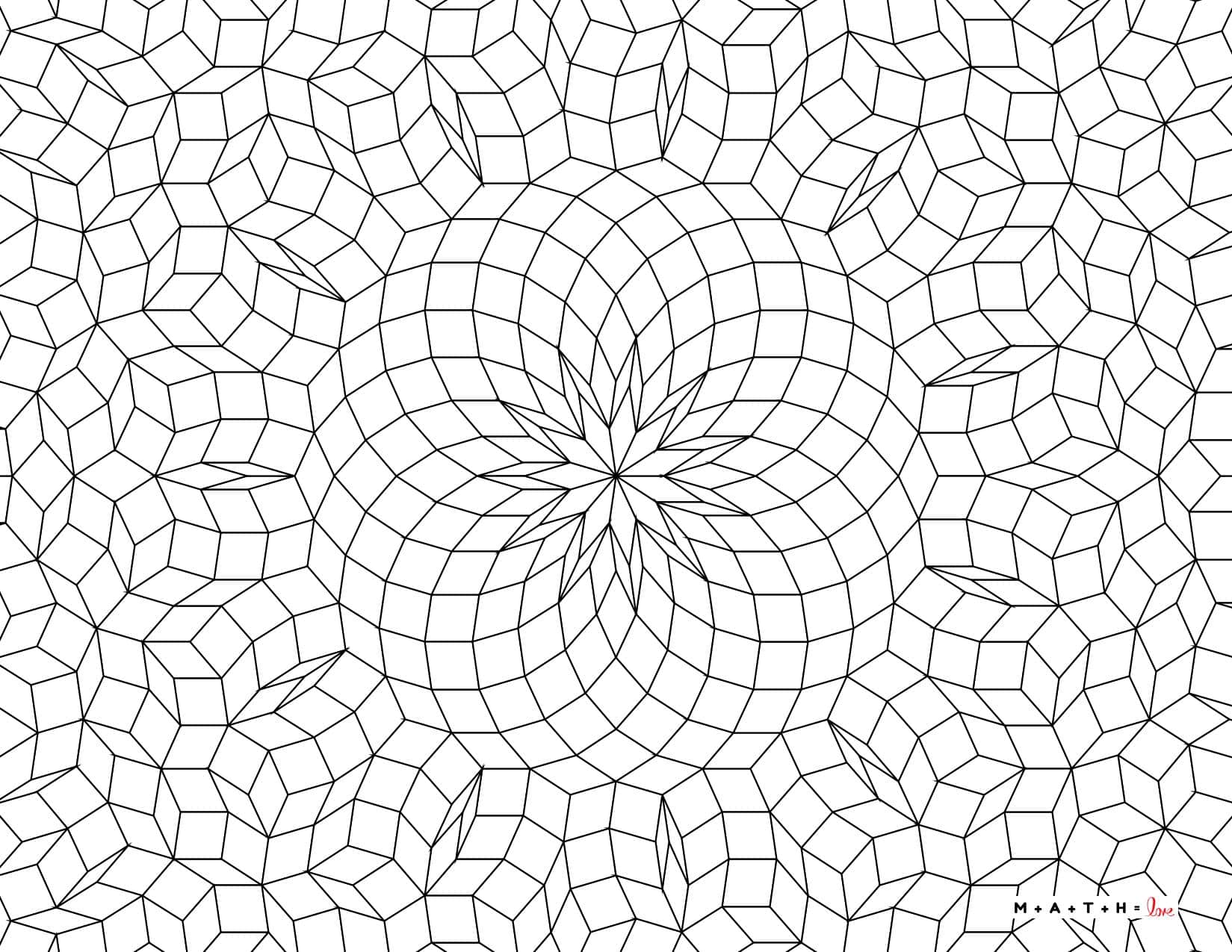 FREE Printable Geometric Coloring Pages (PDF)