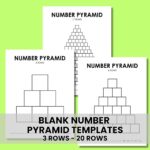 Blank Number Pyramid Templates | Math = Love