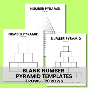 Blank Number Pyramid Templates | Math = Love
