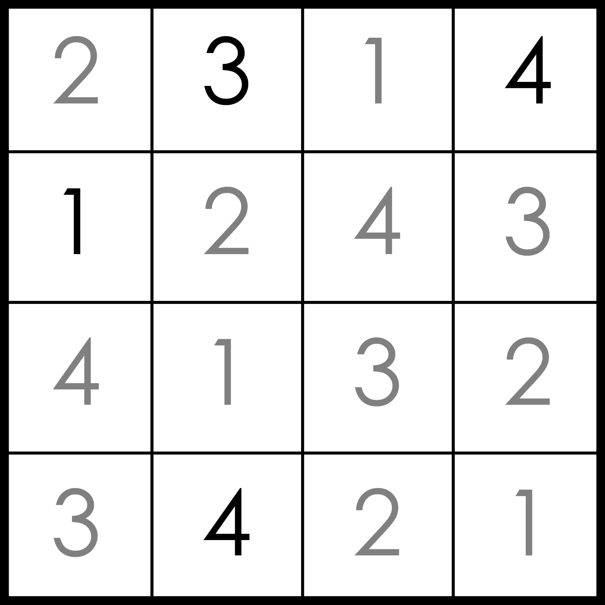 Latin Square Puzzle Collection | Math = Love