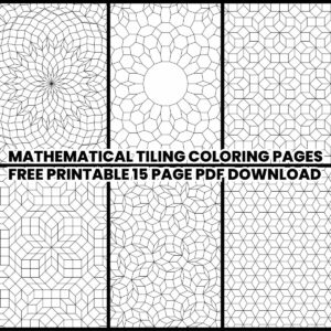FREE Printable Geometric Coloring Pages (PDF)