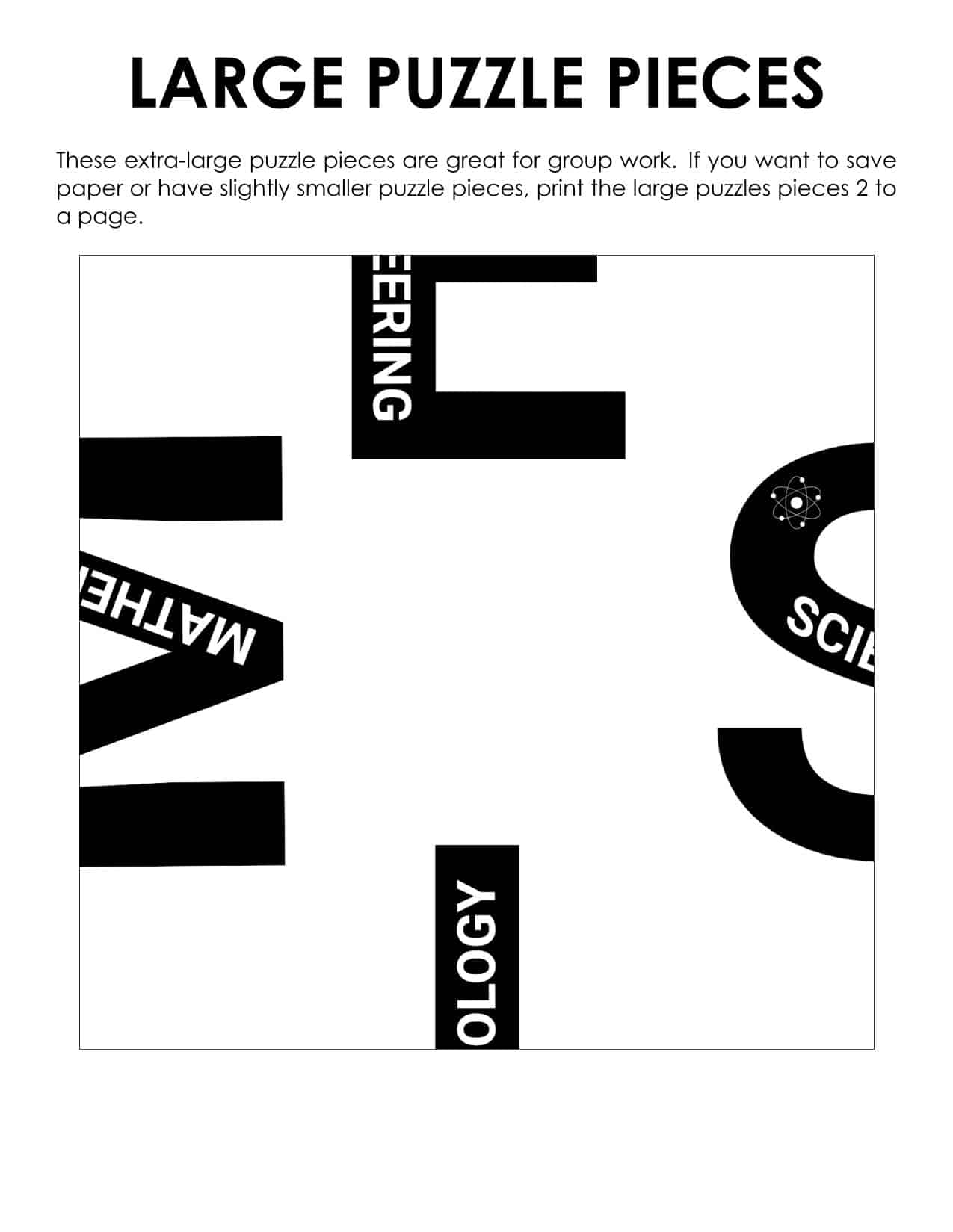 STEM Square Edge Matching Puzzle | Math = Love