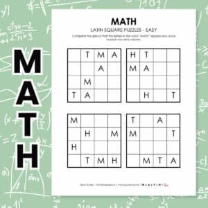 Math Word Search Puzzle Collection | Math = Love