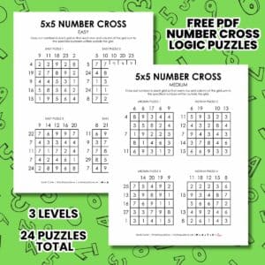 Number Cross Puzzles | Math = Love