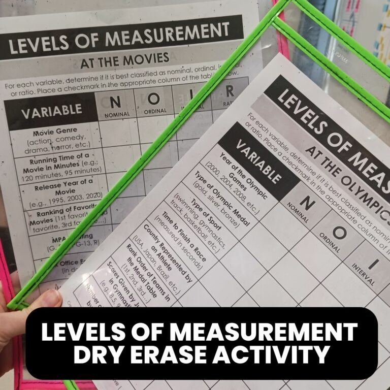 56 Fun and Interesting Statistics Activities (Free PDFs)