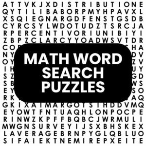Math Word Search Puzzle Collection | Math = Love