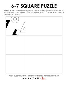 6-7 Edge Matching Puzzle | Math = Love