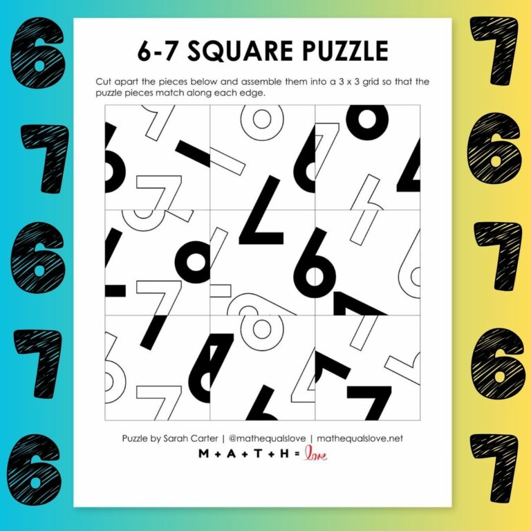 Edge-Matching Puzzles (Free Printable PDFs)