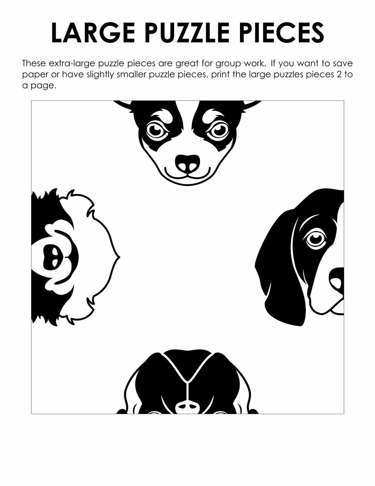 Dog Edge Matching Puzzle | Math = Love