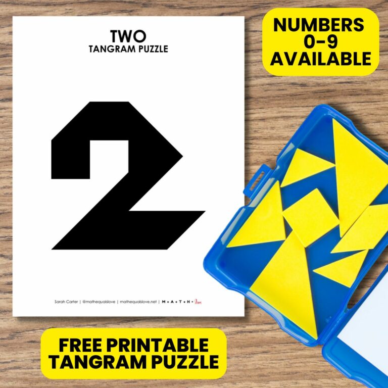 97 Free Tangram Puzzles (Printable PDF Challenges)