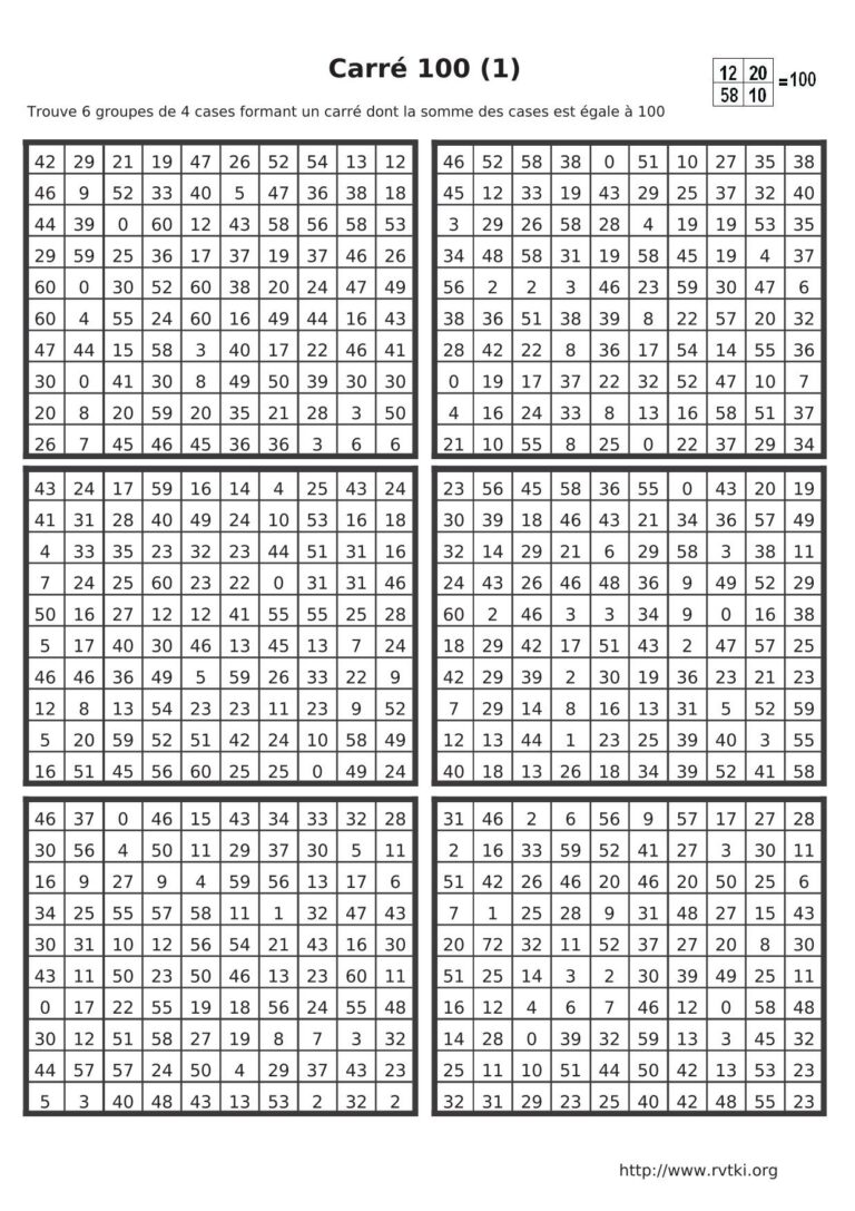 6-7 Integer Square Search Puzzles | Math = Love