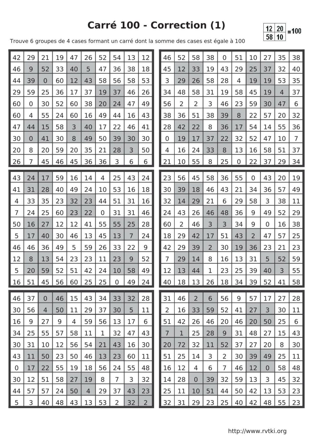 6-7 Integer Square Search Puzzles | Math = Love