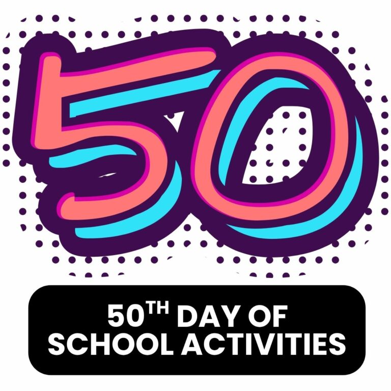 50th Day of School Activities and Puzzles | Math = Love