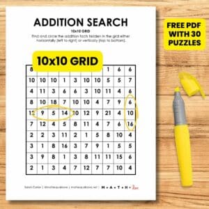 Addition Puzzles Collection | Math = Love