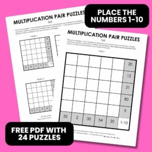 Multiplication Puzzles Collection | Math = Love